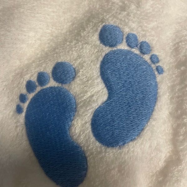 Baby Footprints Embroidery Design / Baby Feet Machine Embroidery Design ...