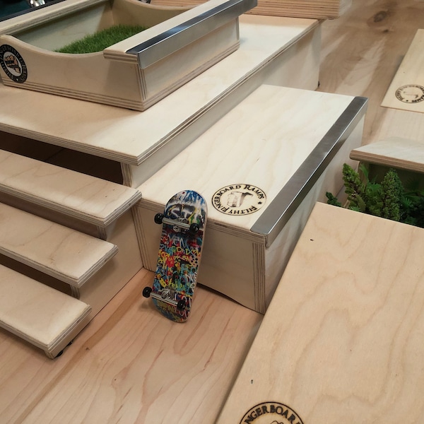 Filthy Fingerboard Ramps: Zuma 50/50 Split Planter Box, Wood ...