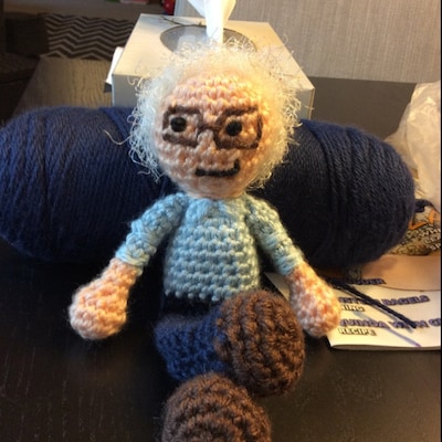 CROCHET PATTERN Bernie Sanders Crochet Doll Pattern Feel the Bern - Etsy