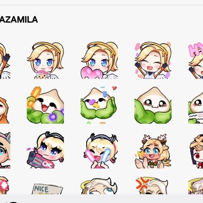 Kiriko Overwatch X Le Sserafim Love Heart Emote Kpop Cute Premade ...