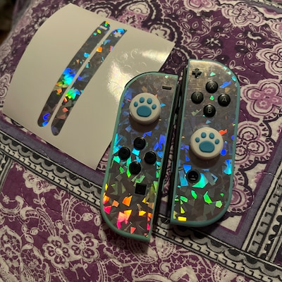 Nintendo Switch Joy Con Decals Custom Made Skin Holographic Glitter - Etsy