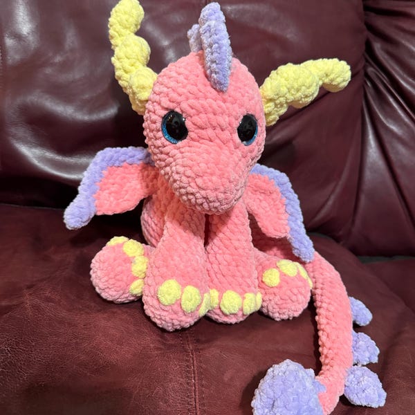 Baby Snuggle Dragon Crochet Pattern PDF, Crochet Dragon PATTERN ...