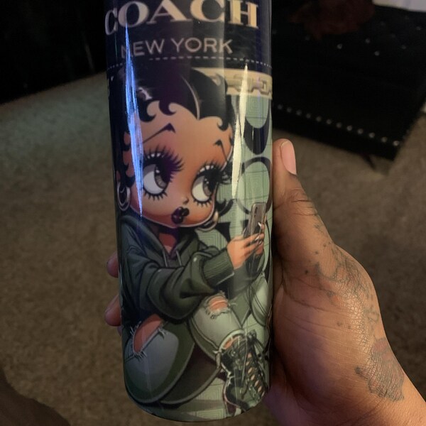 20oz Coach Betty Boop Tumbler - Etsy