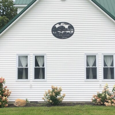 Custom Farm Scene Sign With Cows and Chickens - Etsy