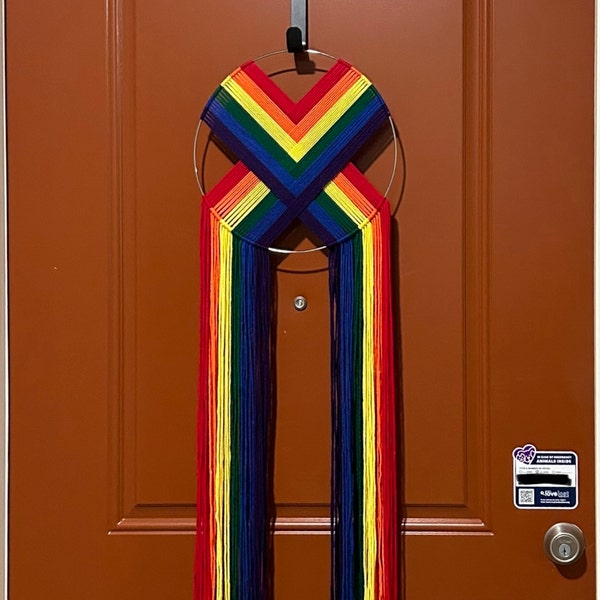 Transgender Pride Macramé Wall Hanging, Trans Pride Flag, Pride Decor ...