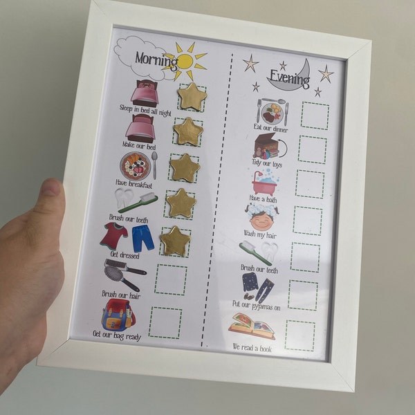 Girls, Ready for School, Routine Chart, Morning Checklist, Kids Weekly ...