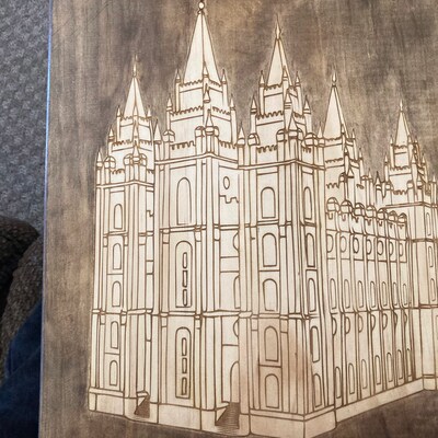LDS Temple, LDS Gift, Temple Wall Art, LDS, Salt Lake Temple, Baptism ...