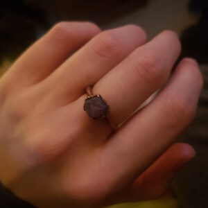 Raw Ruby Ring Red Ruby Stacking Ring Real Ruby Jewelry Natural Ruby Ring Rough Ruby Stacking ...