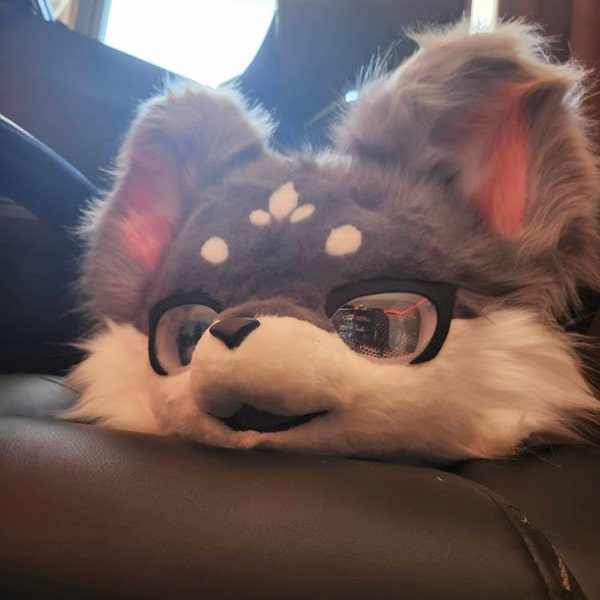 New Design Fursona Head Piece, Fursuit Furry Unique, Cosplay, Kemono ...