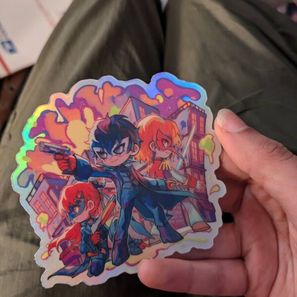 P5 Royal Trio With Glasses Mini Print 5x7 - Etsy