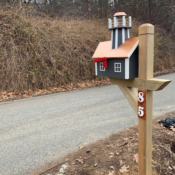 Mailbox Post, Multi Colors, Premium Wood, Southern Pine Treated, Fits ...