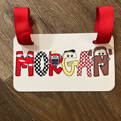 Personalized Family Name Stroller Tag, Amusement Theme Park Sign for ...