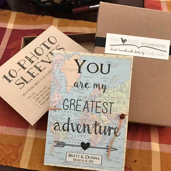 Personalized Adventure Book With Choice of Map and Travel Quote - Etsy