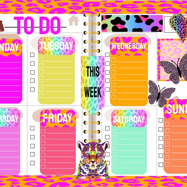 Fall Folders, Sticky Notes and Paper Clips - Etsy