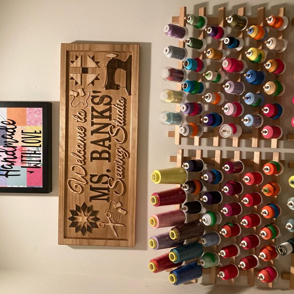 Custom Sewing Room Sign Personalized Sewing and Quilting Signs Wood ...
