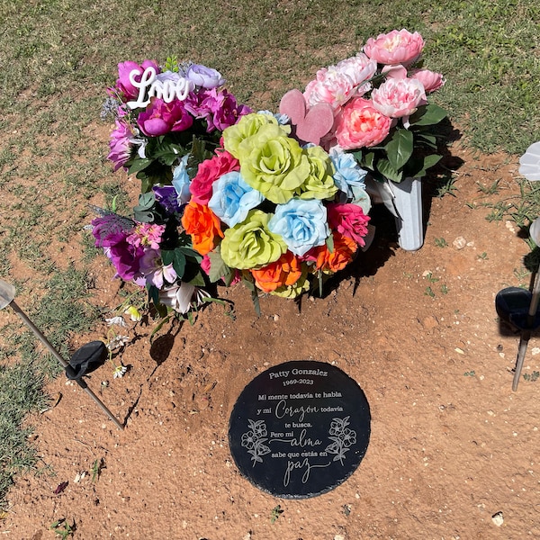 Spanish Memorial Slate, Spanish Memorial Garden Stone, Spanish Loss of ...