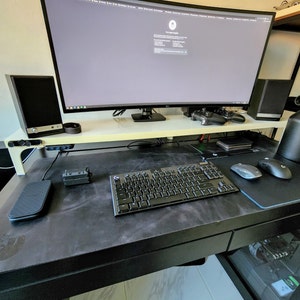 Leather Desk Mat Custom Desk Pad Extra Large Desk Mat | Etsy