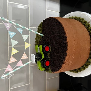 Unicorn Cake Bunting Cake Topper Personalised - Etsy