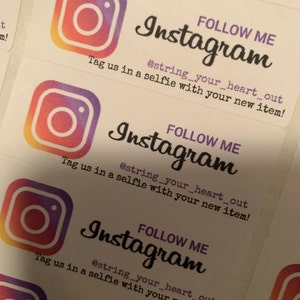 Instagram Personalized Stickers Insta Stickers Personalized Shipping ...