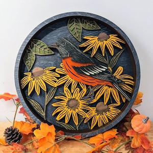 3d Carolina Wren Shadow Box Svg, Bird Shadow Box Svg, Wren Svg, 3d ...