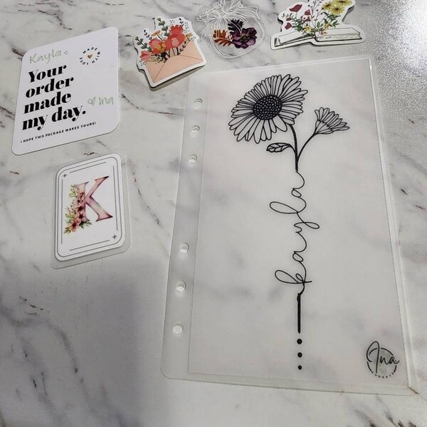 A6 Cash Binder Decorative Bookmark | Bow-tiful Collection | Matte ...