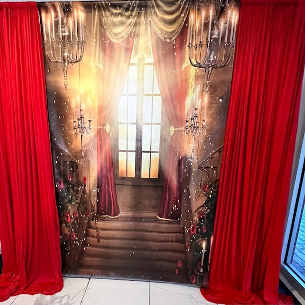 Digital Background for Photography. Stairs in Palace. Fairy Tale ...