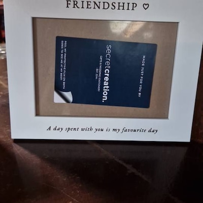 Personalised Christmas Gifts for Best Friend Engraved Photo Frame Thank ...