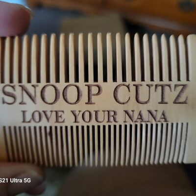 Wooden Comb for Men Hair Comb Personalized Beard Neem Comb Custom for ...