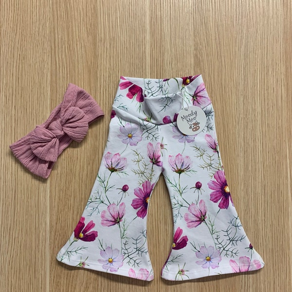 High-waisted Baby Bell Bottoms PDF Pattern and Tutorial | Flares ...