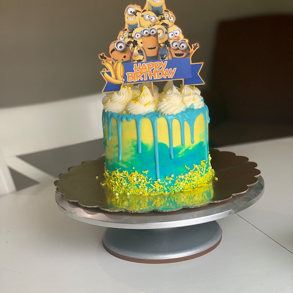 Print and Cut Mini on Cake Topper and 12 Cake Topper Instant Download ...