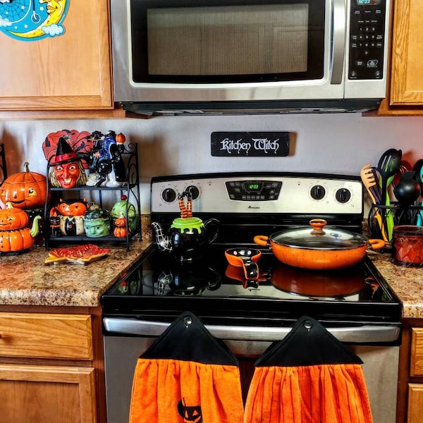Kitchen Witch Sign, Cottagecore, Goth, Gothic Home, Spooky, Halloween ...
