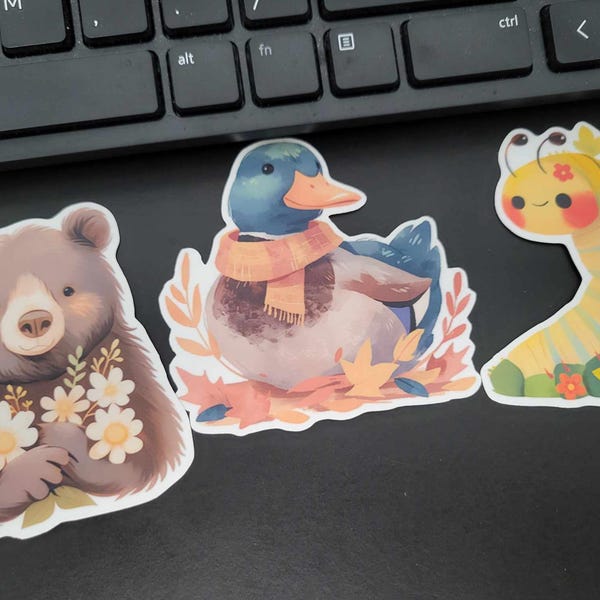 Adorable Bumblebee With Flower Sticker, Journal Sticker, Bug Decal ...