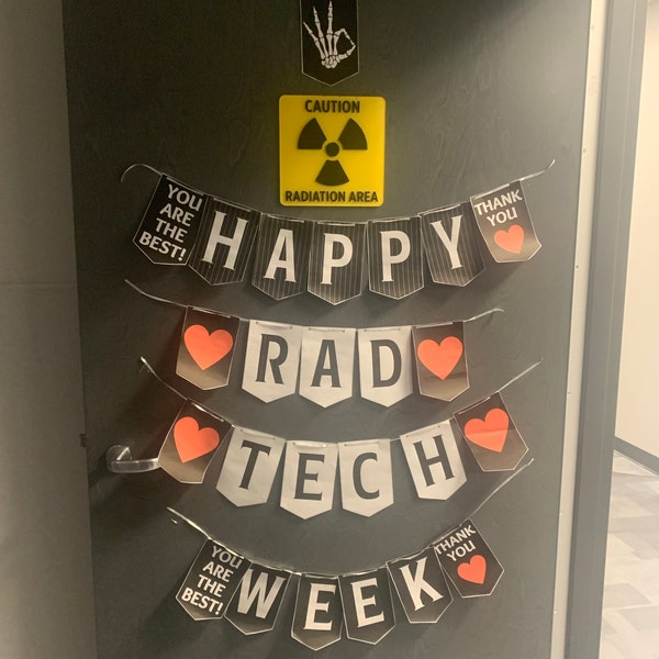 Rad Tech Week Printable Sign, Radiologic Tech Week Banner, Rad Tech ...