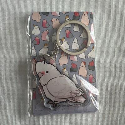 Goffin's Cockatoo Keychain - Etsy