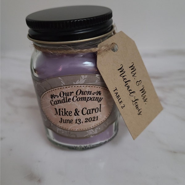 Place Tags Personalized With Guest Name and Table Number, Wedding Favor ...