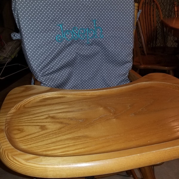 High Chair Pad /jenny Lind High Chair Cushion / Wooden High Chair Pad ...