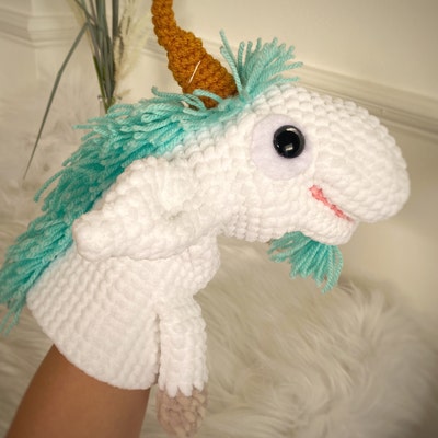 Unicorn Hand Puppet CROCHET PATTERN - Etsy