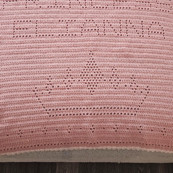 Crochet Blanket Pattern Diamond Checkers Filet Blanket PDF, Uk and Us ...