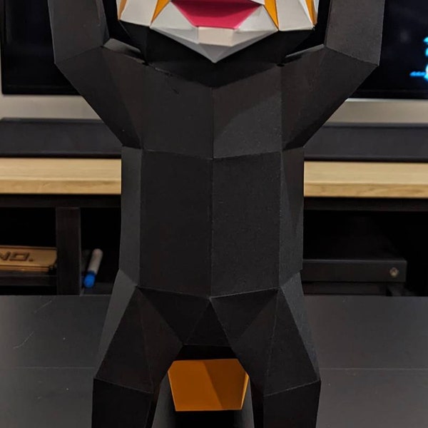 Velociraptor Paper Sculpture, 3D Papercraft Tempalte, PDF File,instant ...