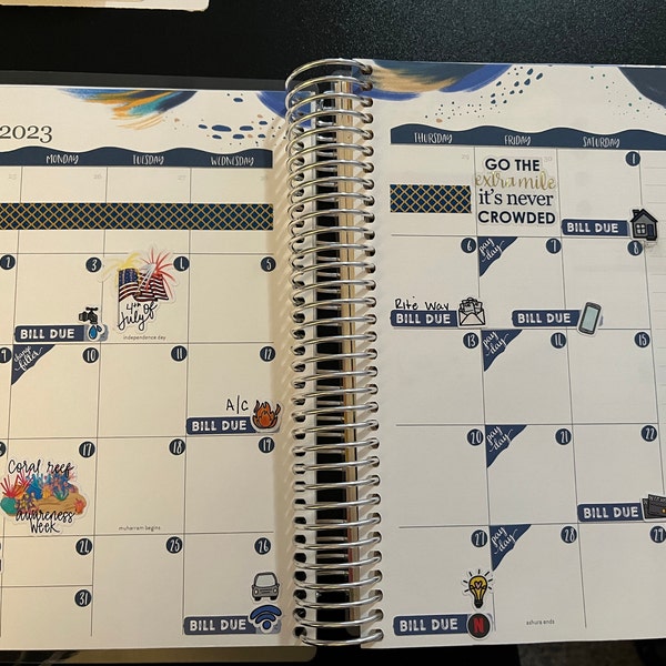 48 Custom or Blank Corner Planner Stickers, Planner Corners, 2025-2026 ...