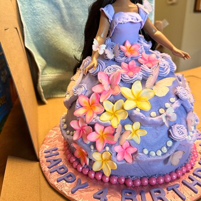 Fondant Plaque Edible Flower and Name Cake Topper - Etsy