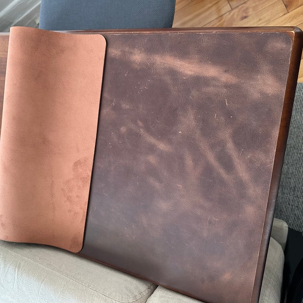 Leather Desk Mat, Custom Desk Pad, Extra Large Desk Mat, Personalized ...