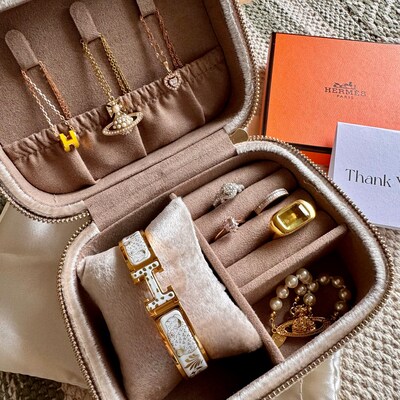 Constellation Custom Jewelry Box, Round Jewelry Case, Customizable ...