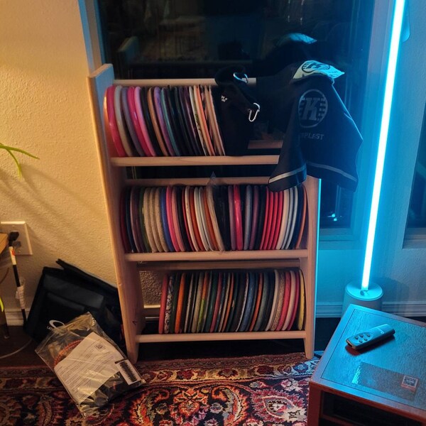Disc Golf Storage Rack - 3 Levels - FREE Shipping and Laser Engravings ...