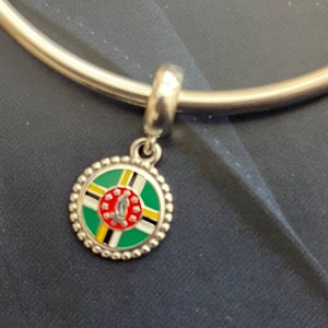 Pandora Barbados Flag Dangle Charm,heart Bead Charm Pendant 925 Jewelry ...