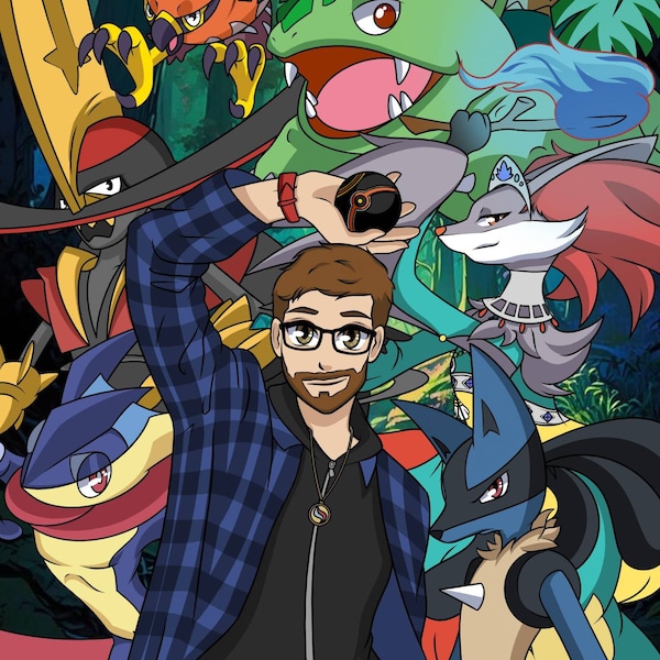 Become a Pokémon Trainer! CUSTOM POKEMON PORTRAIT! Pokémon Illustration ...