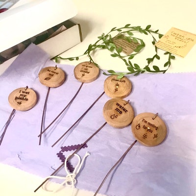 Plant Pun Garden Markers Plant Puns Wooden Yard Art Funny Plant Puns ...