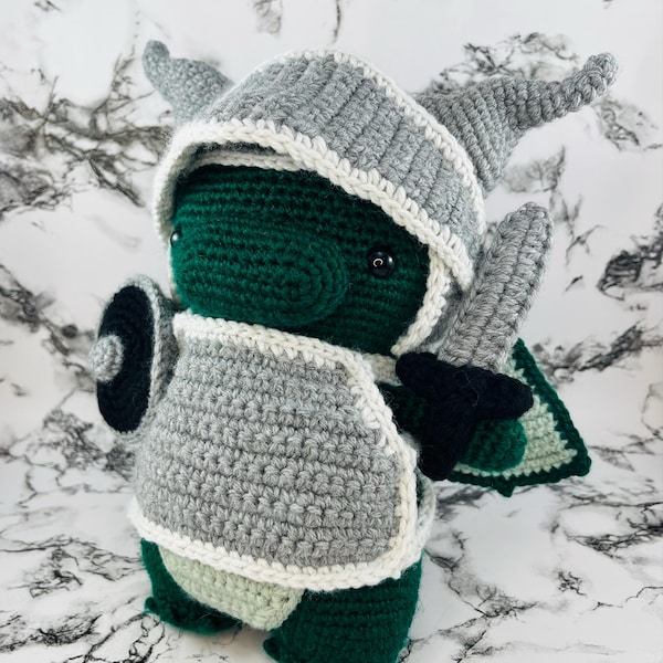 Dragon Firefighter and Knight | 2in1 PDF Crochet Amigurumi Pattern ...