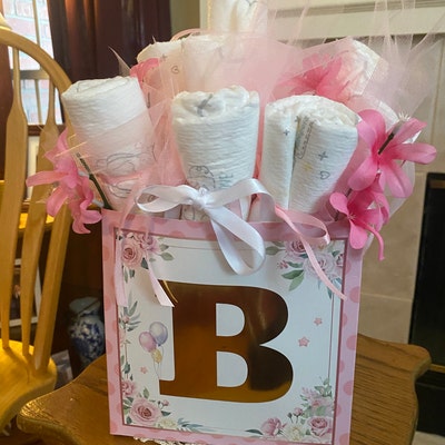 Baby Arrangements, Flower, Diaper , Boy, Girl, Gender Reveal, New ...