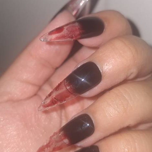 3D Romantic Pink Nails Claw Nails Talon Nails Claw Press on Nails ...